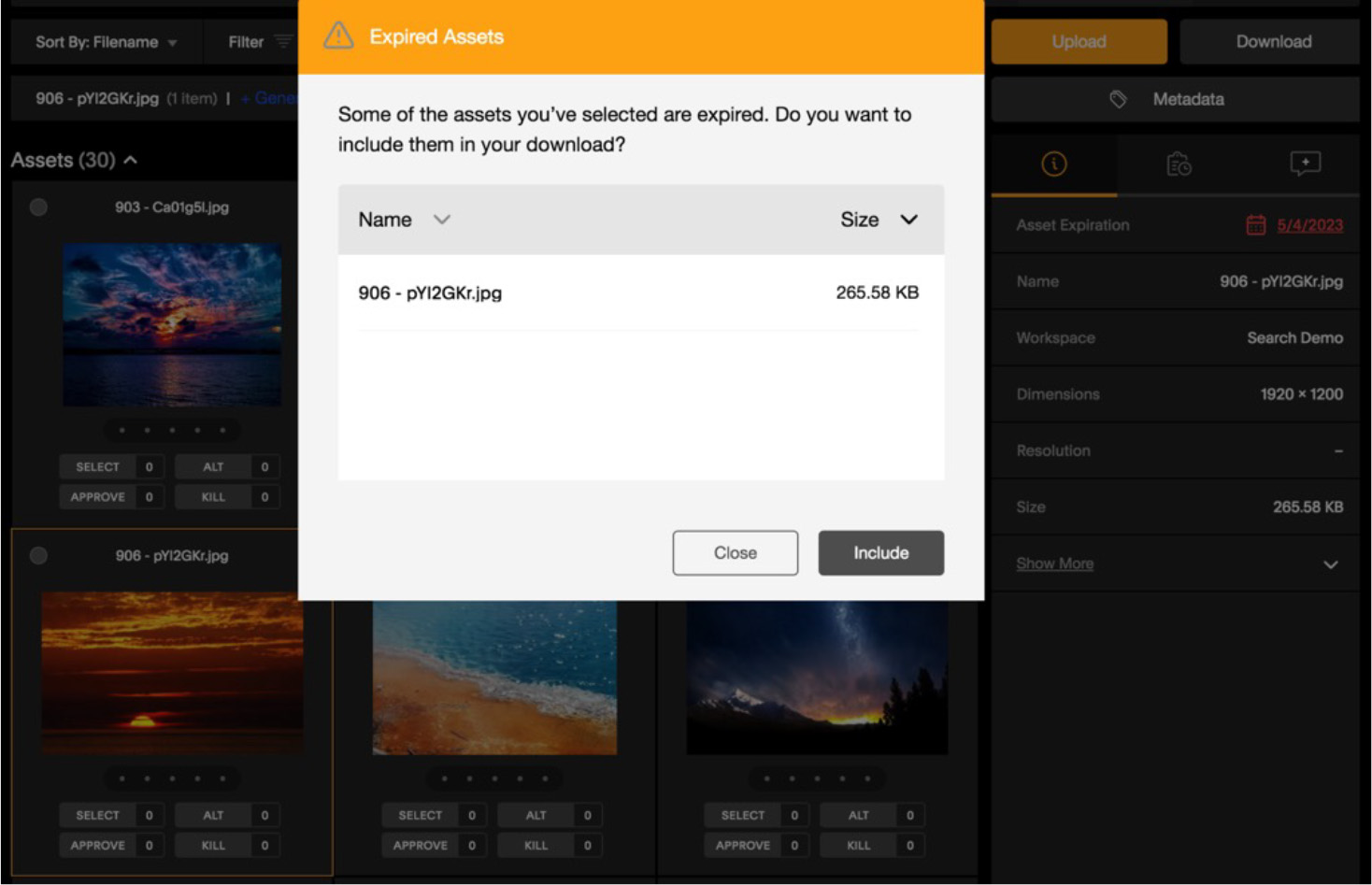 Asset Expiration Dates – globaledit Support